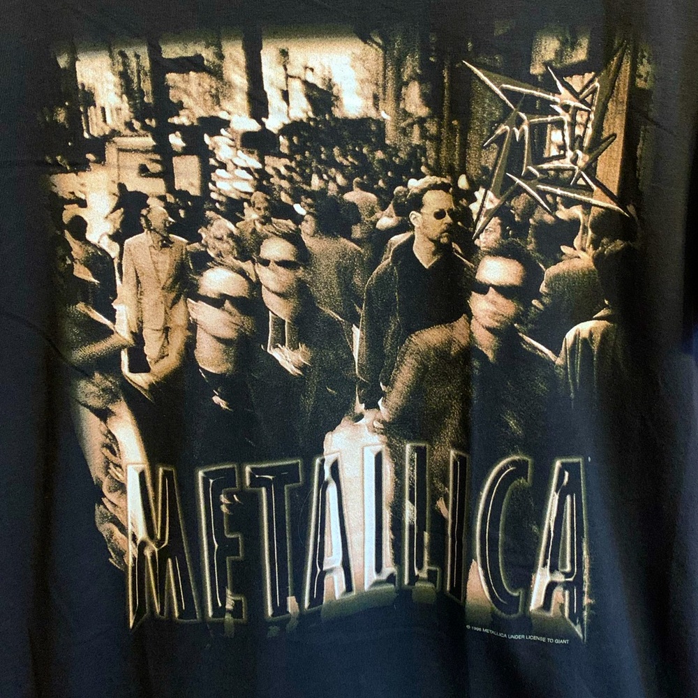 Metallica 1996 Tour Rare Vintage Band Shirt - Gem